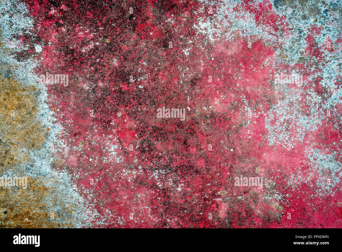 red and blue grunge painted metal texture of junk car body Stock Photo ...