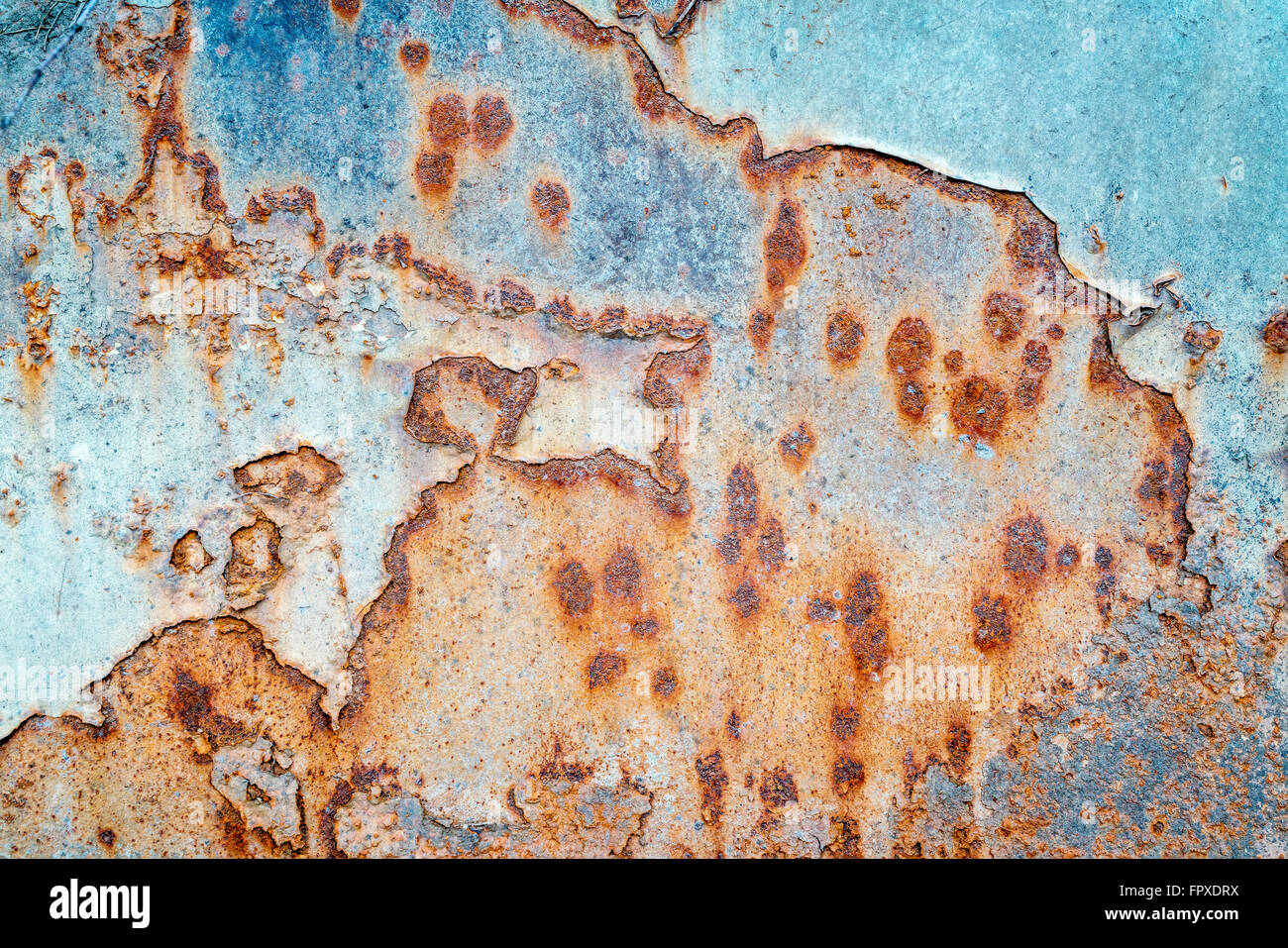 blue grunge painted metal texture of junk car body Stock Photo - Alamy