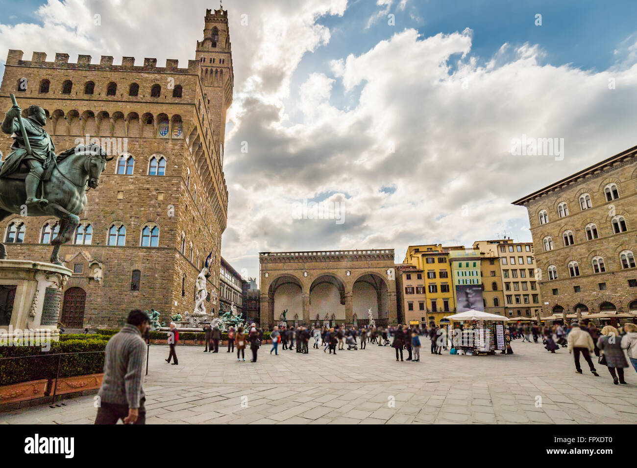 Lordship square in Florence, Italy Stock Photo - Alamy