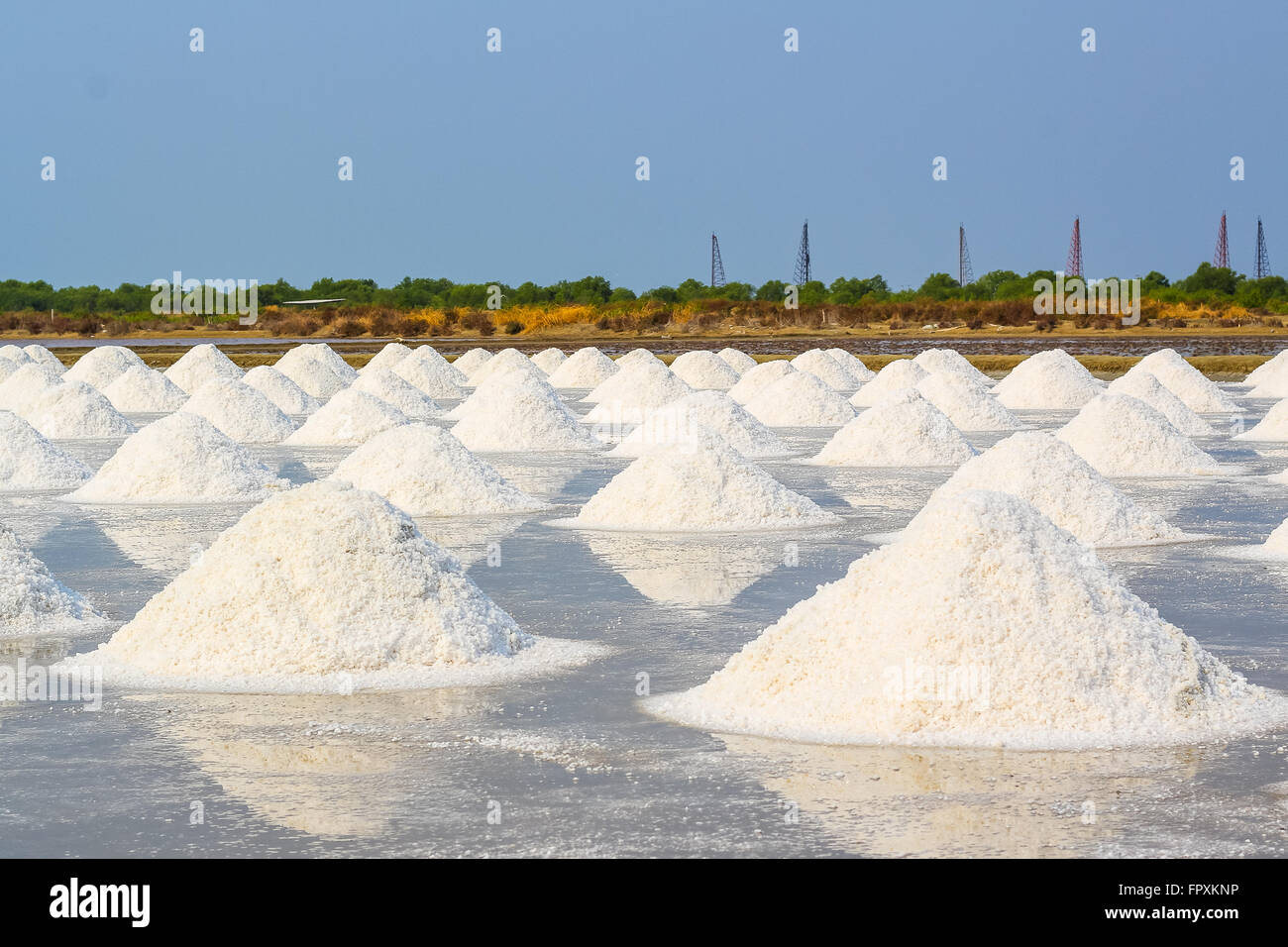 salt farming in Thailand Stock Photo - Alamy