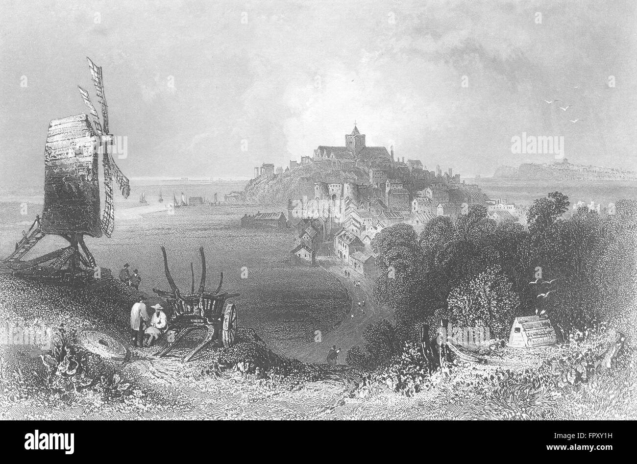 An engraving of rye, sussex hi-res stock photography and images - Alamy