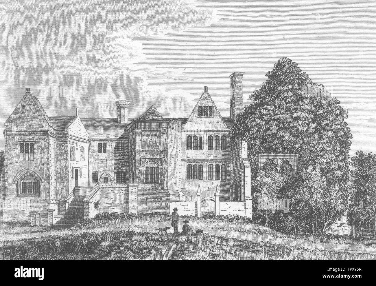 SUSSEX: Brede Place: Grose, antique print 1783 Stock Photo - Alamy