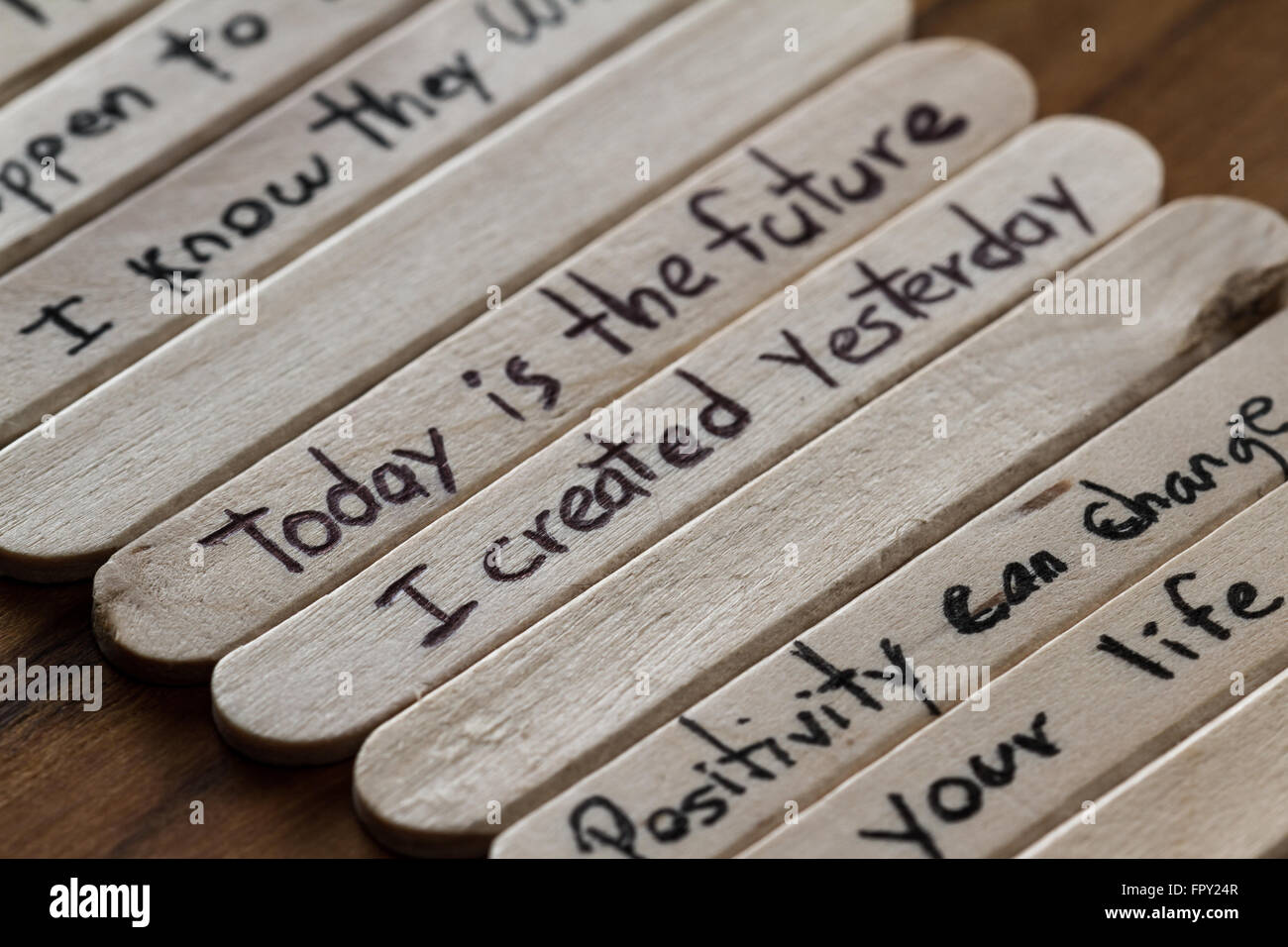 Positive thoughts for her future hi-res stock photography and images ...