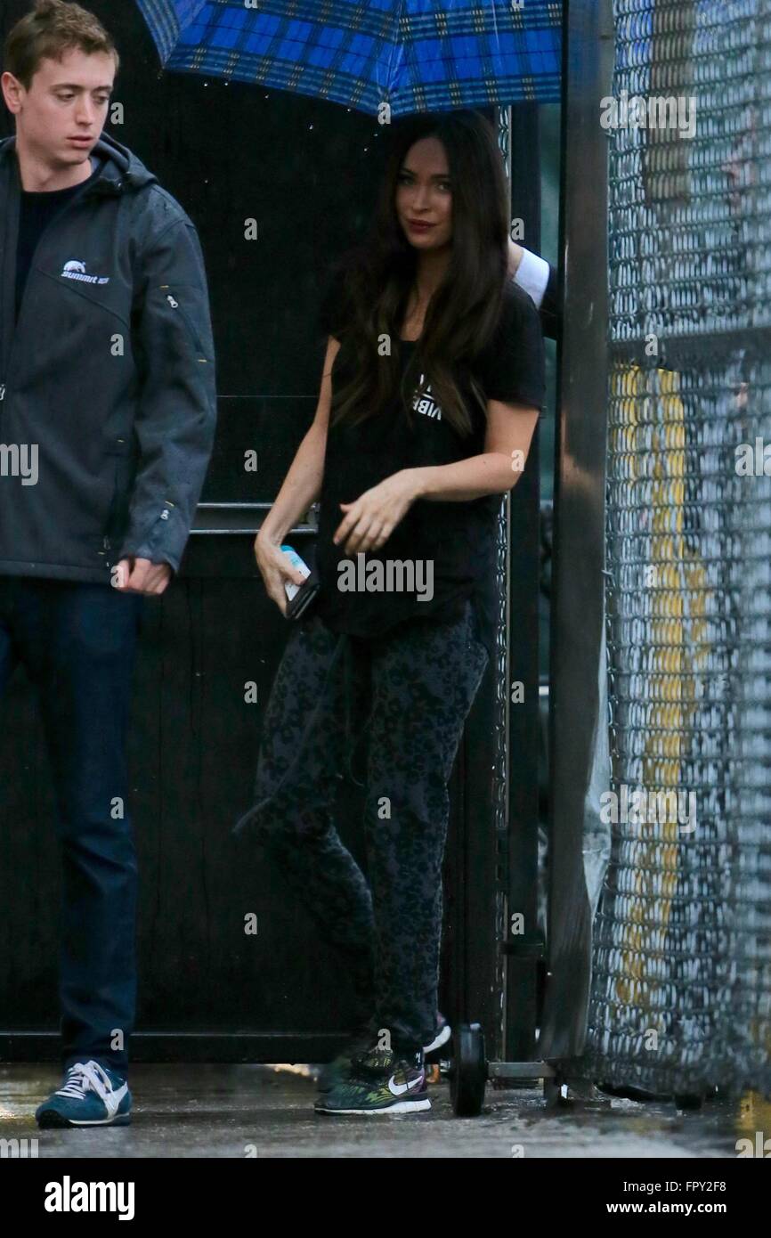 Megan Fox seen arriving at the ABC studios for Jimmy Kimmel Live ...