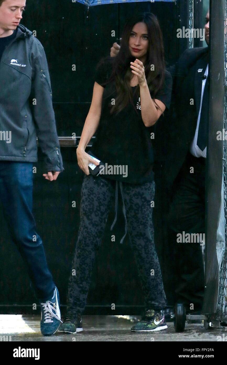 Megan Fox seen arriving at the ABC studios for Jimmy Kimmel Live ...