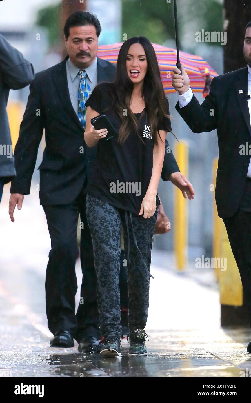Megan Fox seen arriving at the ABC studios for Jimmy Kimmel Live ...