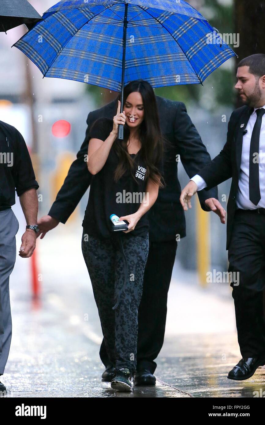 Megan Fox seen arriving at the ABC studios for Jimmy Kimmel Live ...