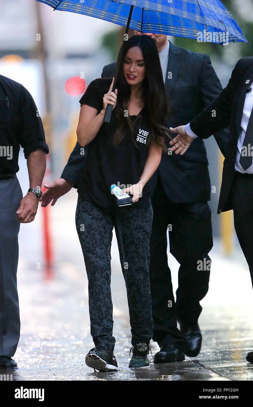 Megan Fox seen arriving at the ABC studios for Jimmy Kimmel Live ...
