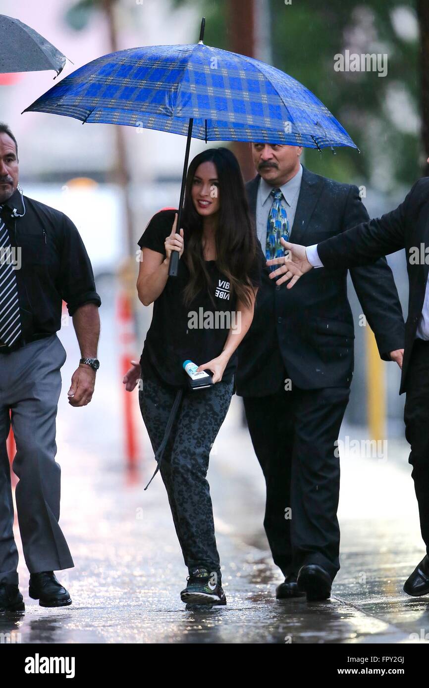 Megan Fox seen arriving at the ABC studios for Jimmy Kimmel Live ...