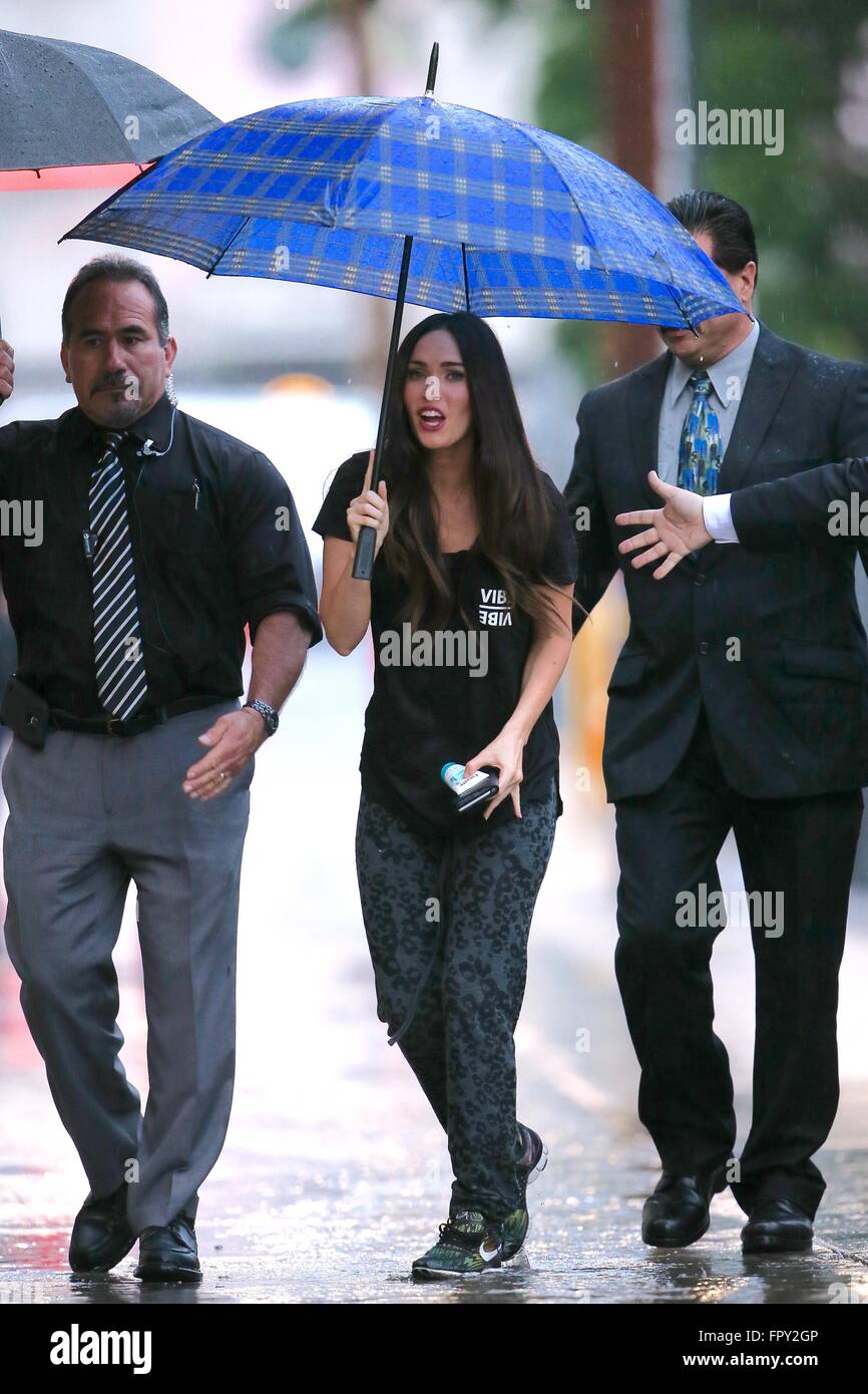 Megan Fox seen arriving at the ABC studios for Jimmy Kimmel Live ...