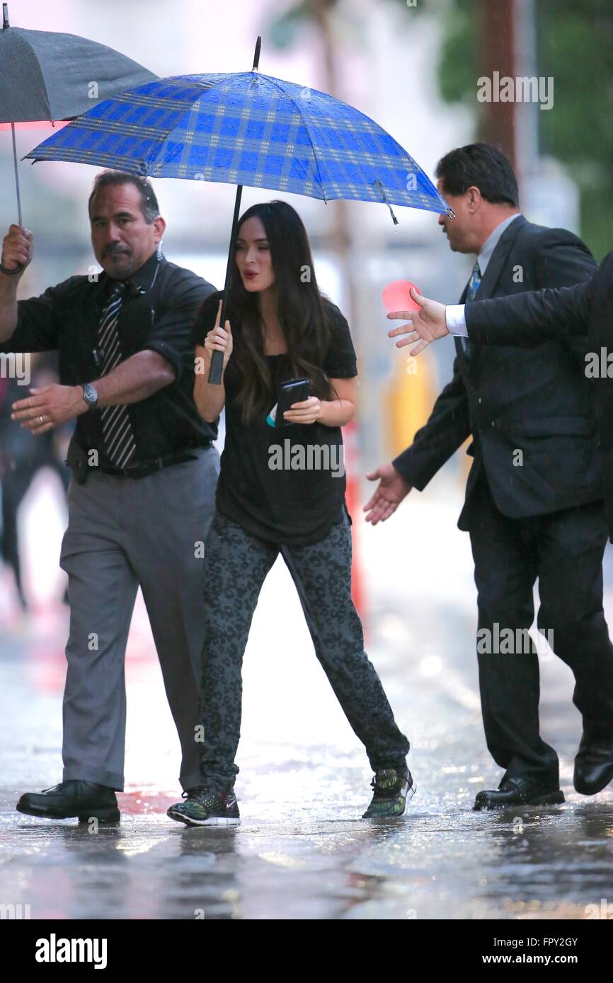 Megan Fox seen arriving at the ABC studios for Jimmy Kimmel Live ...