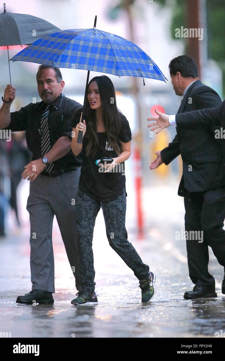 Megan Fox seen arriving at the ABC studios for Jimmy Kimmel Live ...