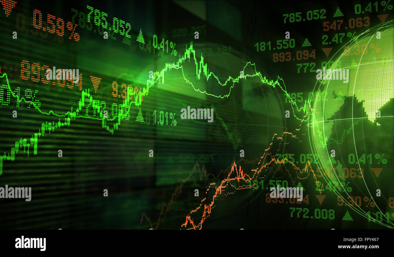 Finance symbols of stock market Stock Photo - Alamy