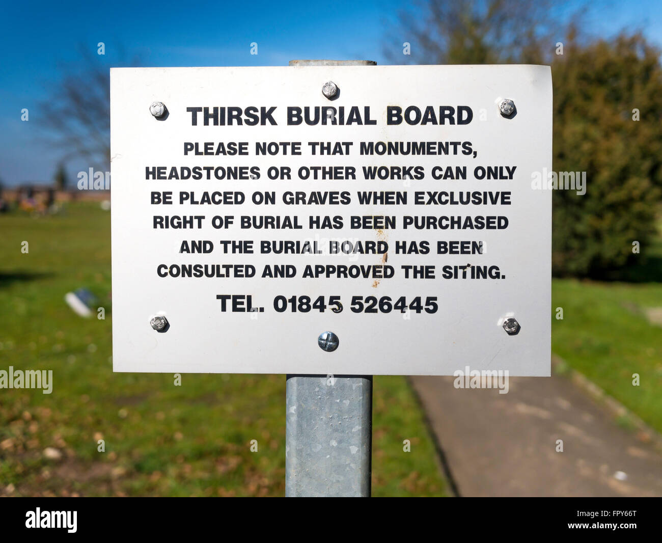 Grave notice board hi-res stock photography and images - Alamy