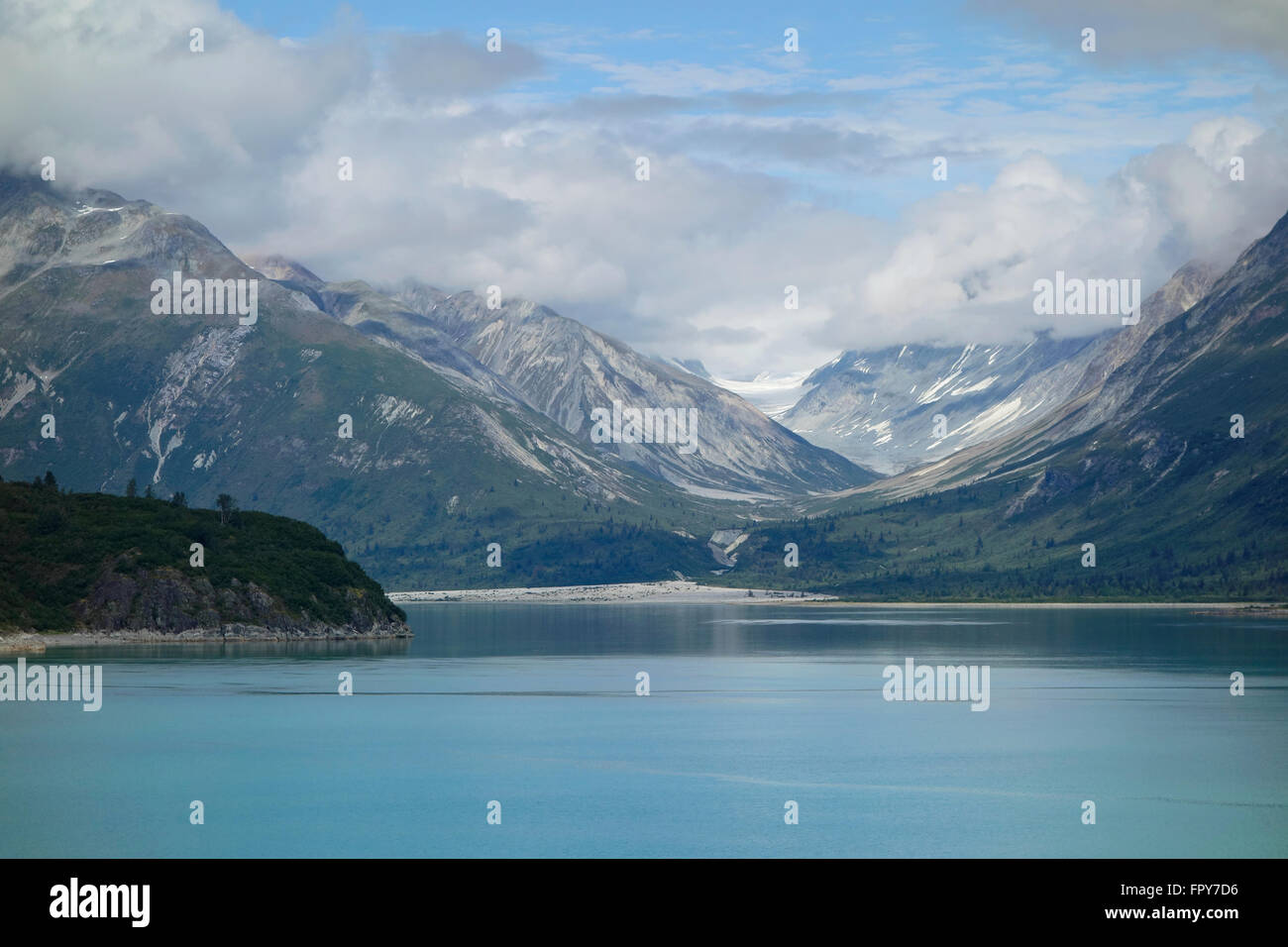 Scenic landscape of the Glacier Bay National Park, Alaska Stock Photo ...