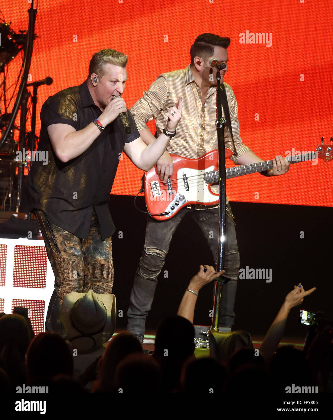 Rascal Flatts performs at The Joint inside The Hard Rock Hotel & Casino ...