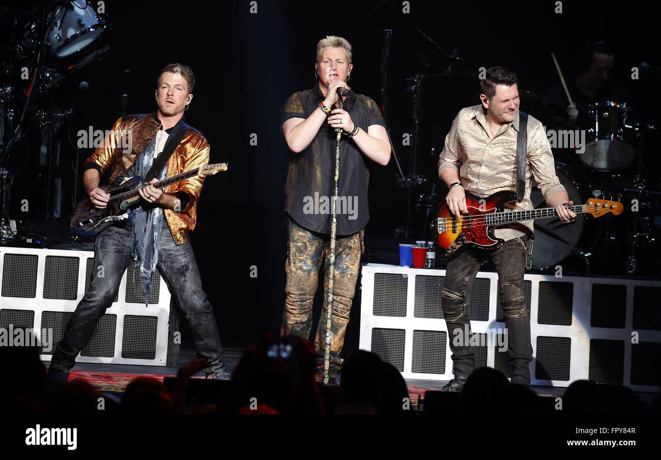 Rascal Flatts performs at The Joint inside The Hard Rock Hotel & Casino ...