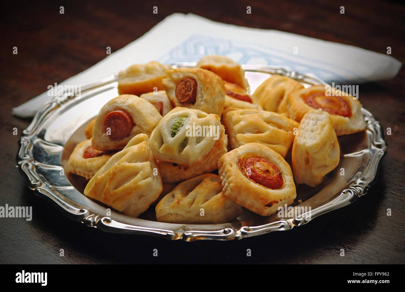 Fried cocktail snacks Stock Photo - Alamy