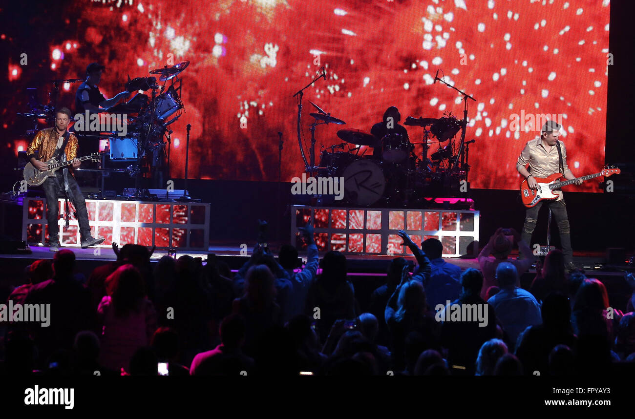 Rascal Flatts performs at The Joint inside The Hard Rock Hotel & Casino ...