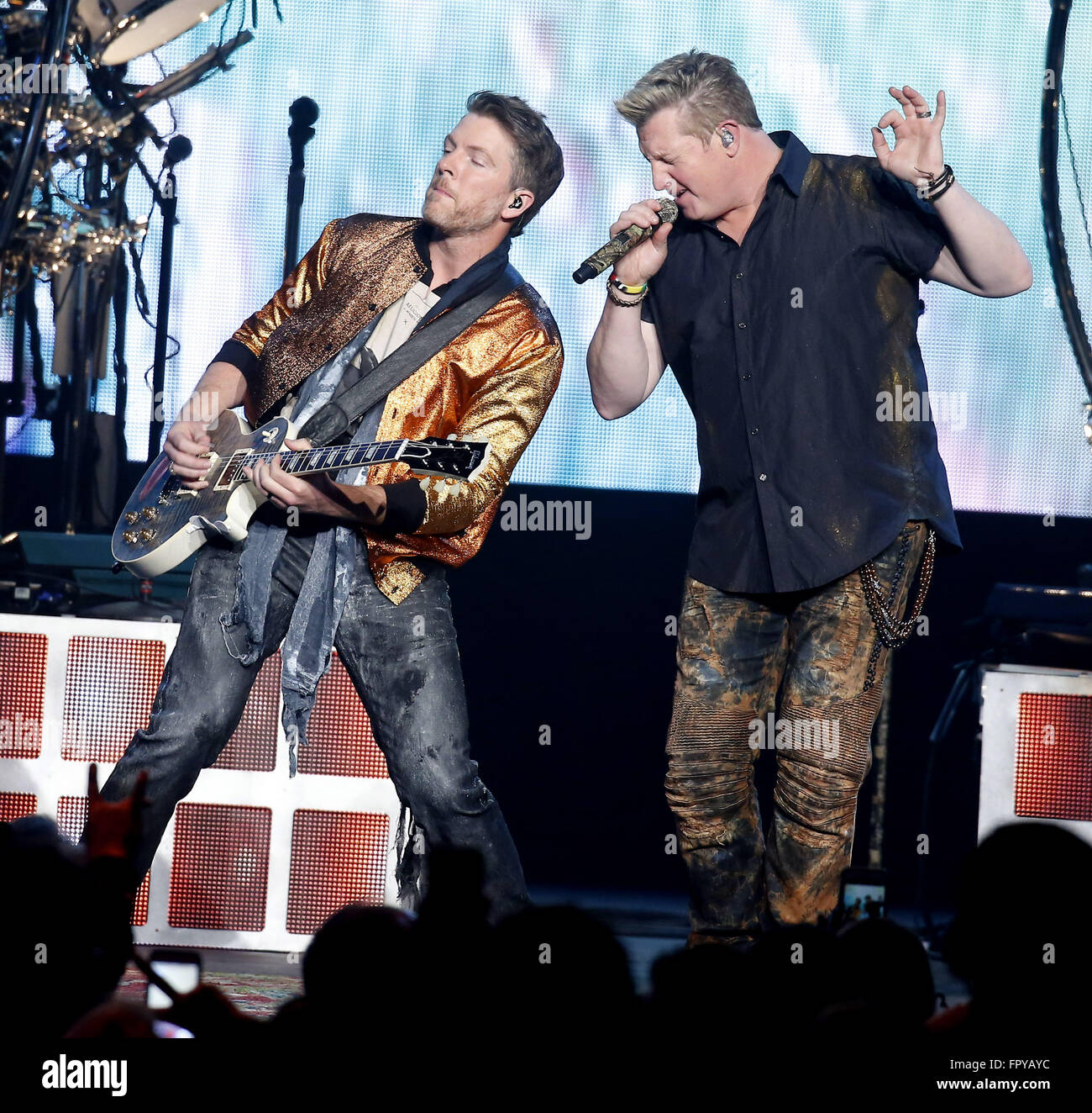 Rascal Flatts performs at The Joint inside The Hard Rock Hotel & Casino ...