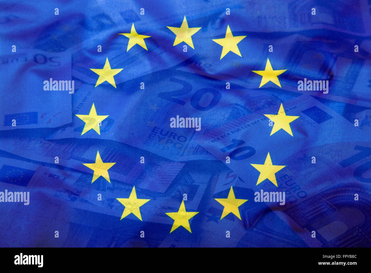 Euro flag. Euro money. Euro currency. Colorful waving european union ...