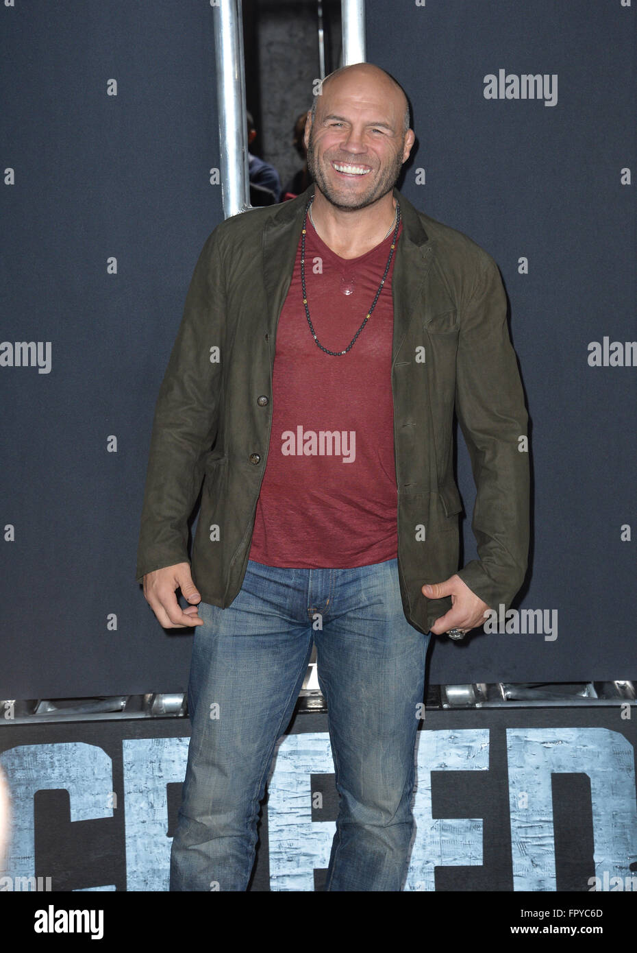 LOS ANGELES, CA - NOVEMBER 19, 2015: Actor Randy Couture at the Los ...