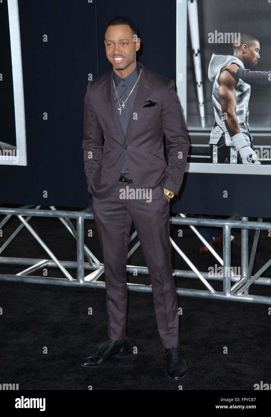 LOS ANGELES, CA - NOVEMBER 19, 2015: Actor Terrence J (Terrence Jenkins ...