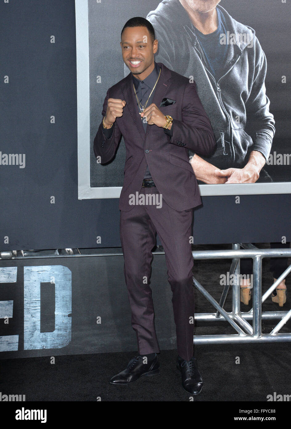 LOS ANGELES, CA - NOVEMBER 19, 2015: Actor Terrence J (Terrence Jenkins ...