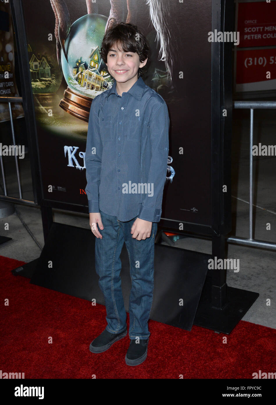 LOS ANGELES, CA - NOVEMBER 30, 2015: Actor Emjay Anthony at the Los ...