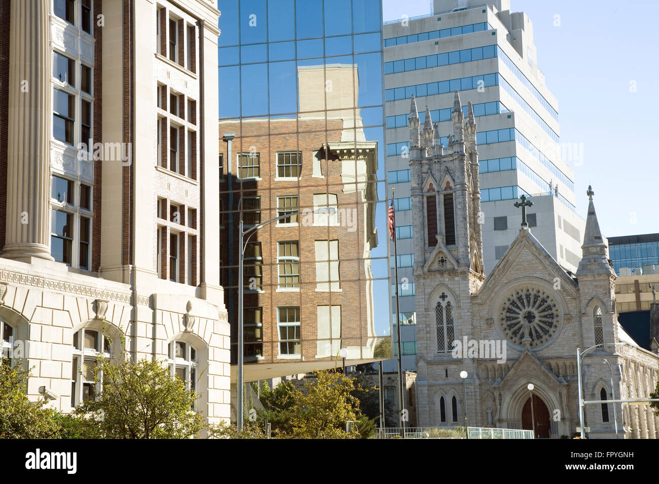 The Gothic-style 1874 St. Mary's Cathedral, Austin, Texas, USA Stock ...