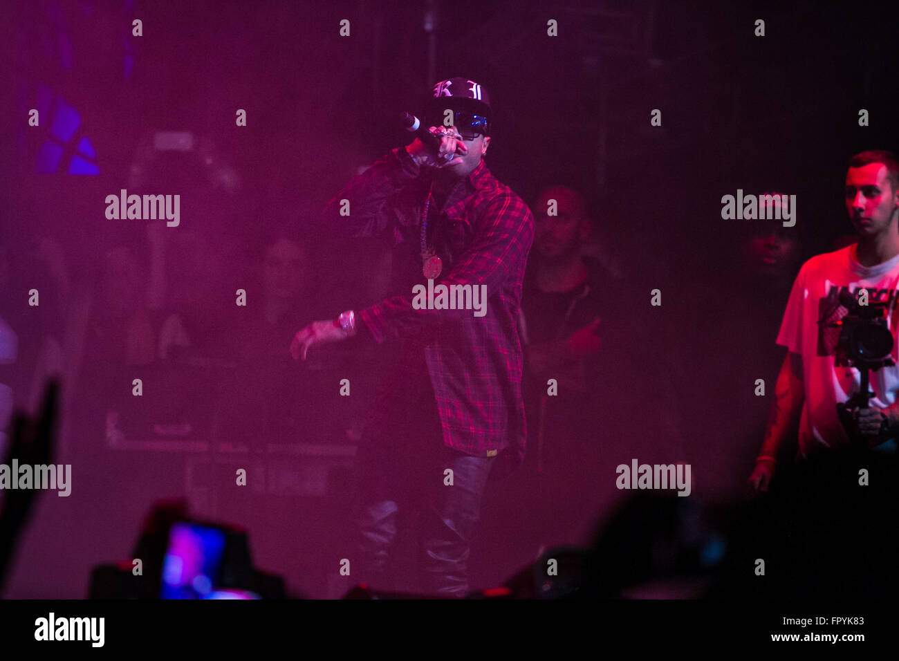MOSCOW - 22 NOVEMBER, 2014 : American rap singer Tyga performing at ...