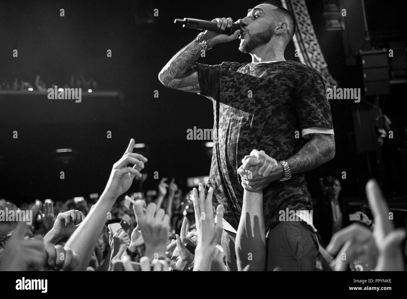 Rapper On Stage White