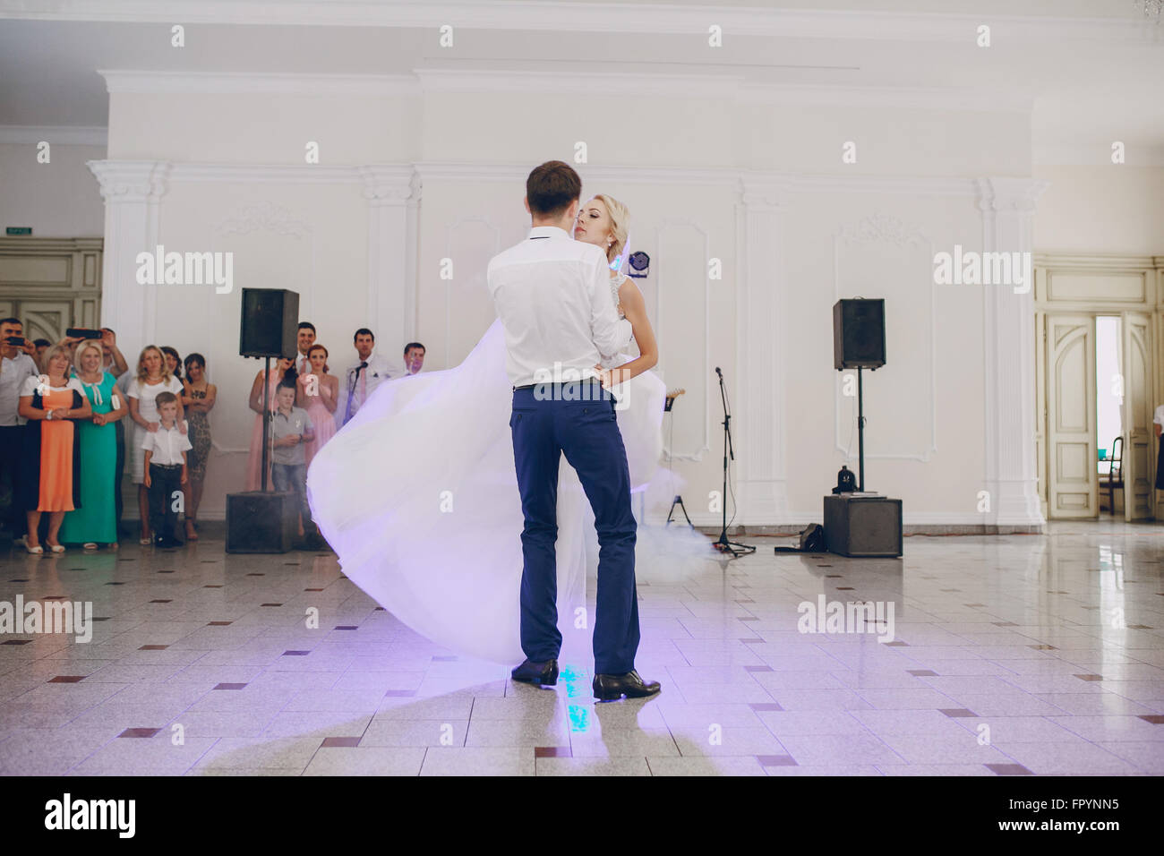 First wedding dance Stock Photo - Alamy