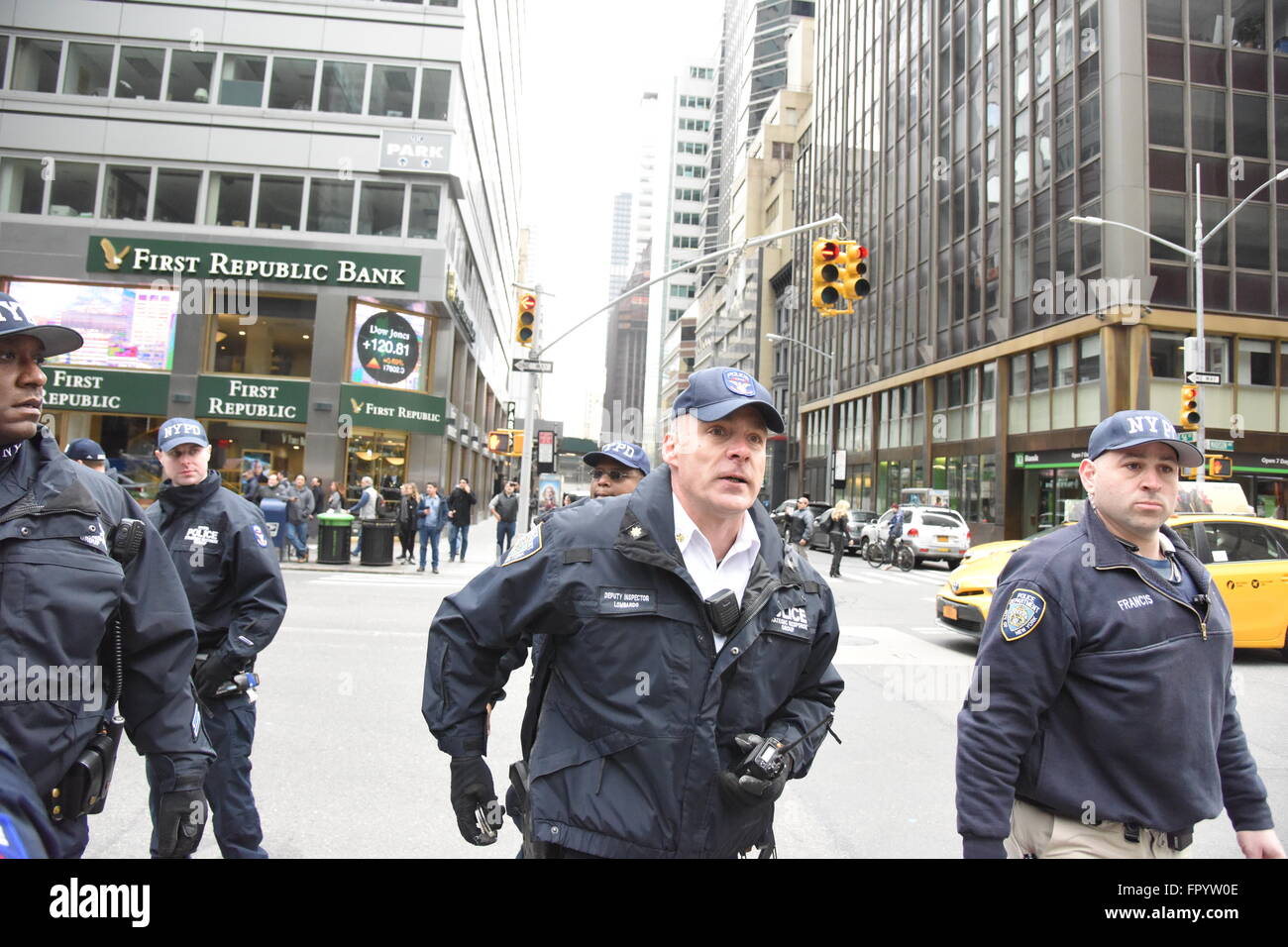 New York City, United States. 19th Mar, 2016. Deputy NYPD inspector ...