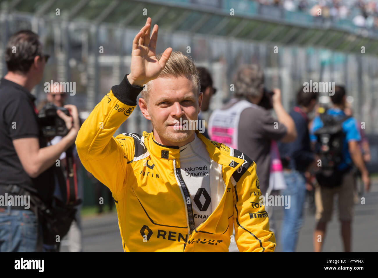 Albert Park, Melbourne, Australia. 20th Mar, 2016. Kevin Magnussen (DEN ...