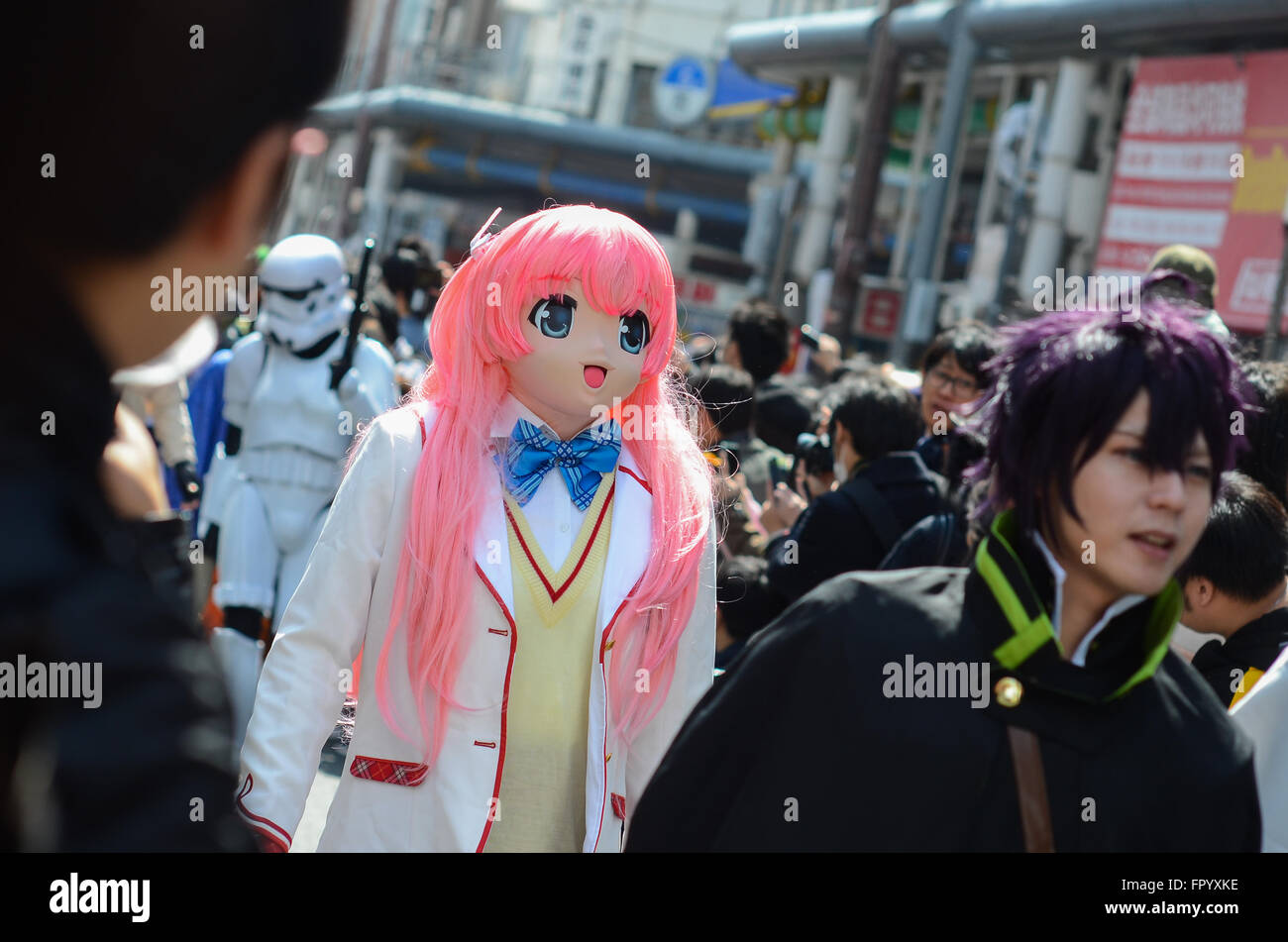Cosplayers at the annual Nipponbashi Street Festa in Osaka, Japan Stock ...