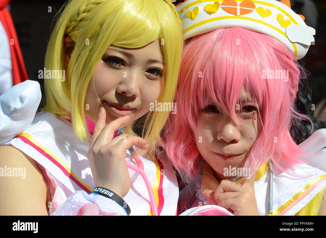 Cosplayers at the annual Nipponbashi Street Festa in Osaka, Japan Stock ...