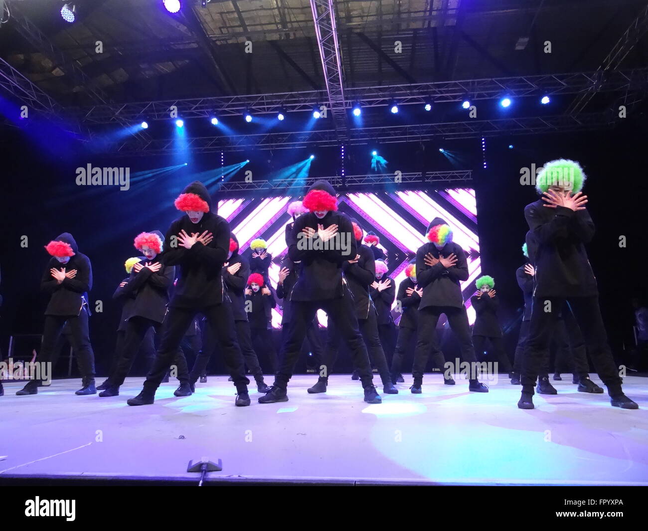 Bird College at the main stage of MOVE IT 2016 Stock Photo - Alamy