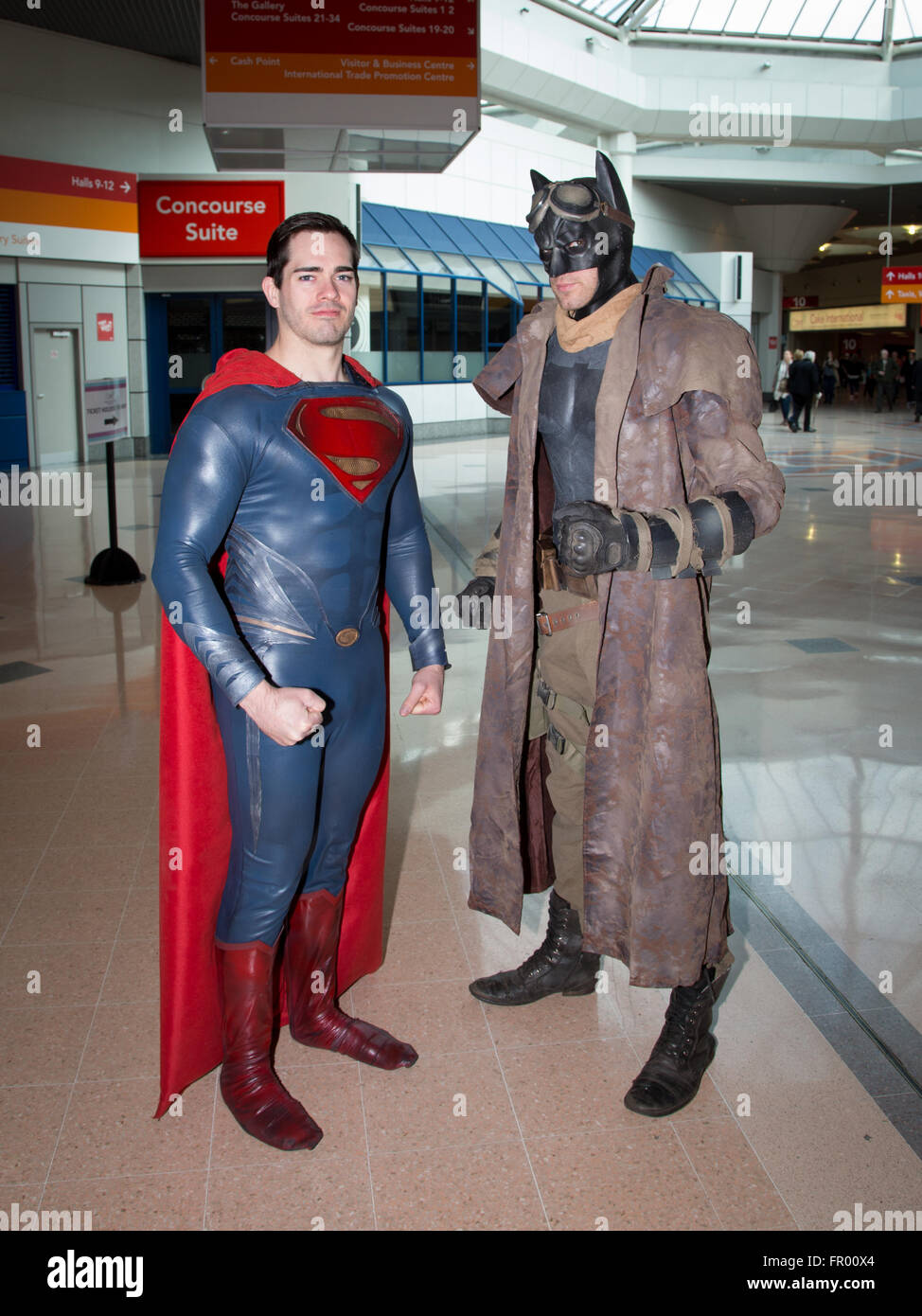 People dressed as various superhero's and characters at Comic Con ...