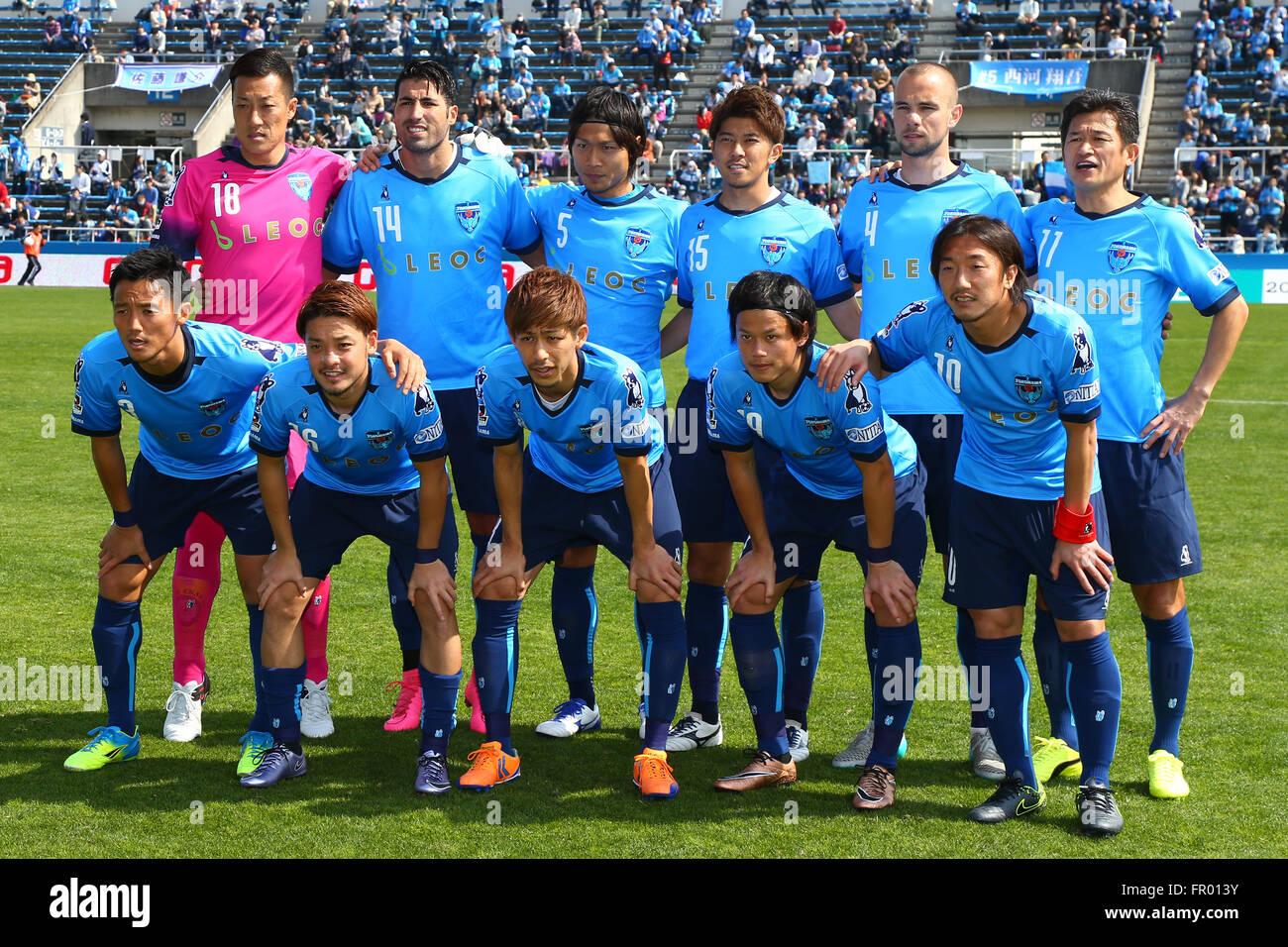 FC/Yokohama FC team group line-up (Yokohama FC), MARCH 20, 2016 - Football / Soccer : 2016 J2 ...