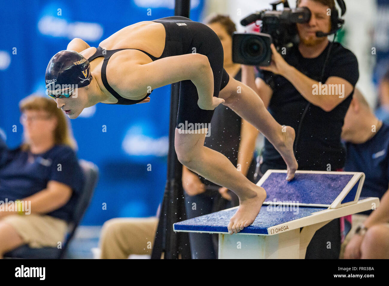 Virginia swimmer Leah Smith during the NCAA Women's Swimming and Diving ...