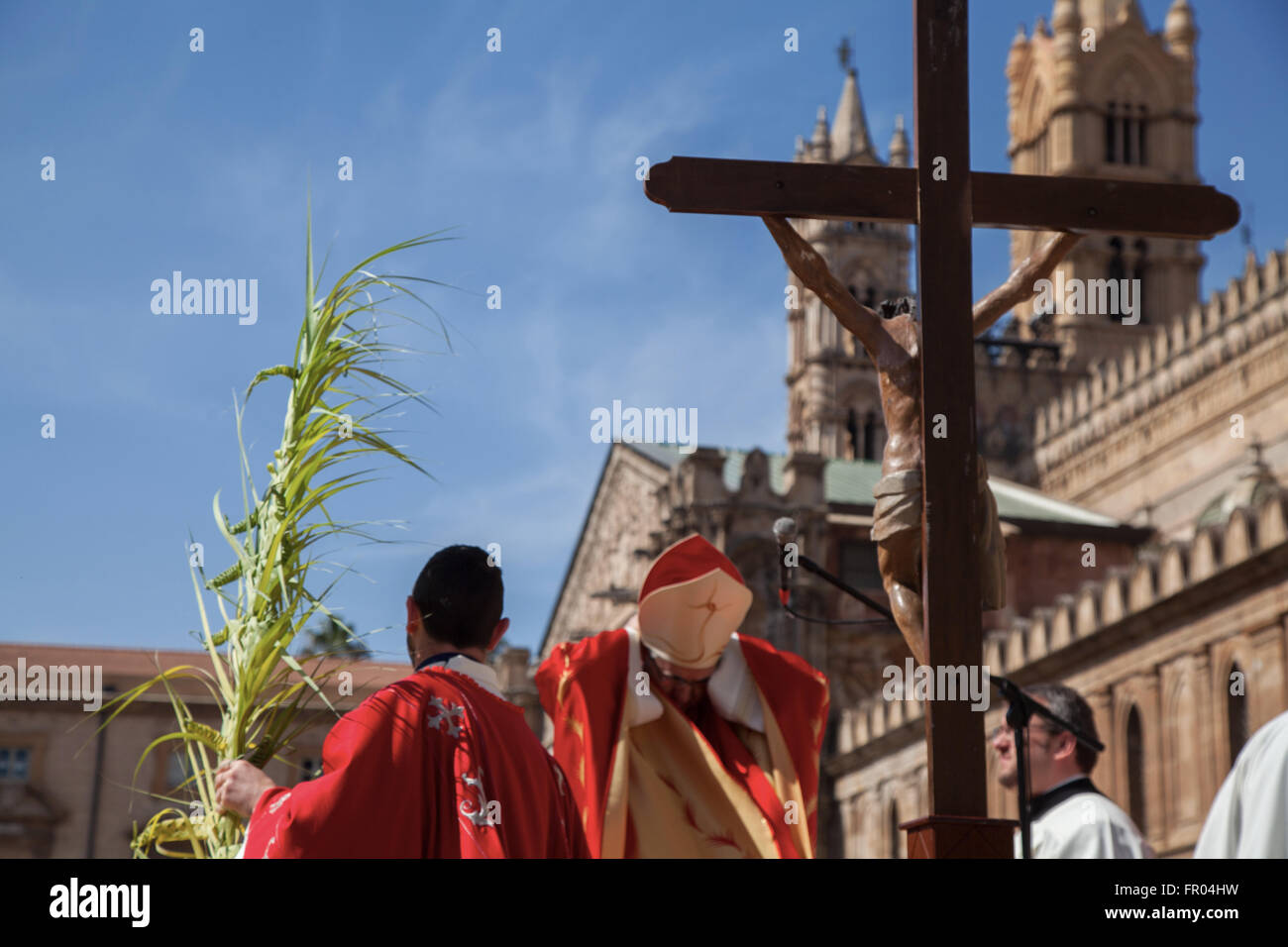 Palermo, Italy. 20th Mar, 2016. Archbishop Corrado Lorefice celebrates ...