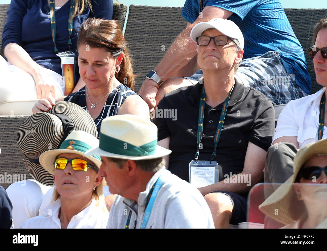 Indian Wells, California, USA. 20th Mar, 2016. Bill Gates in attendance ...