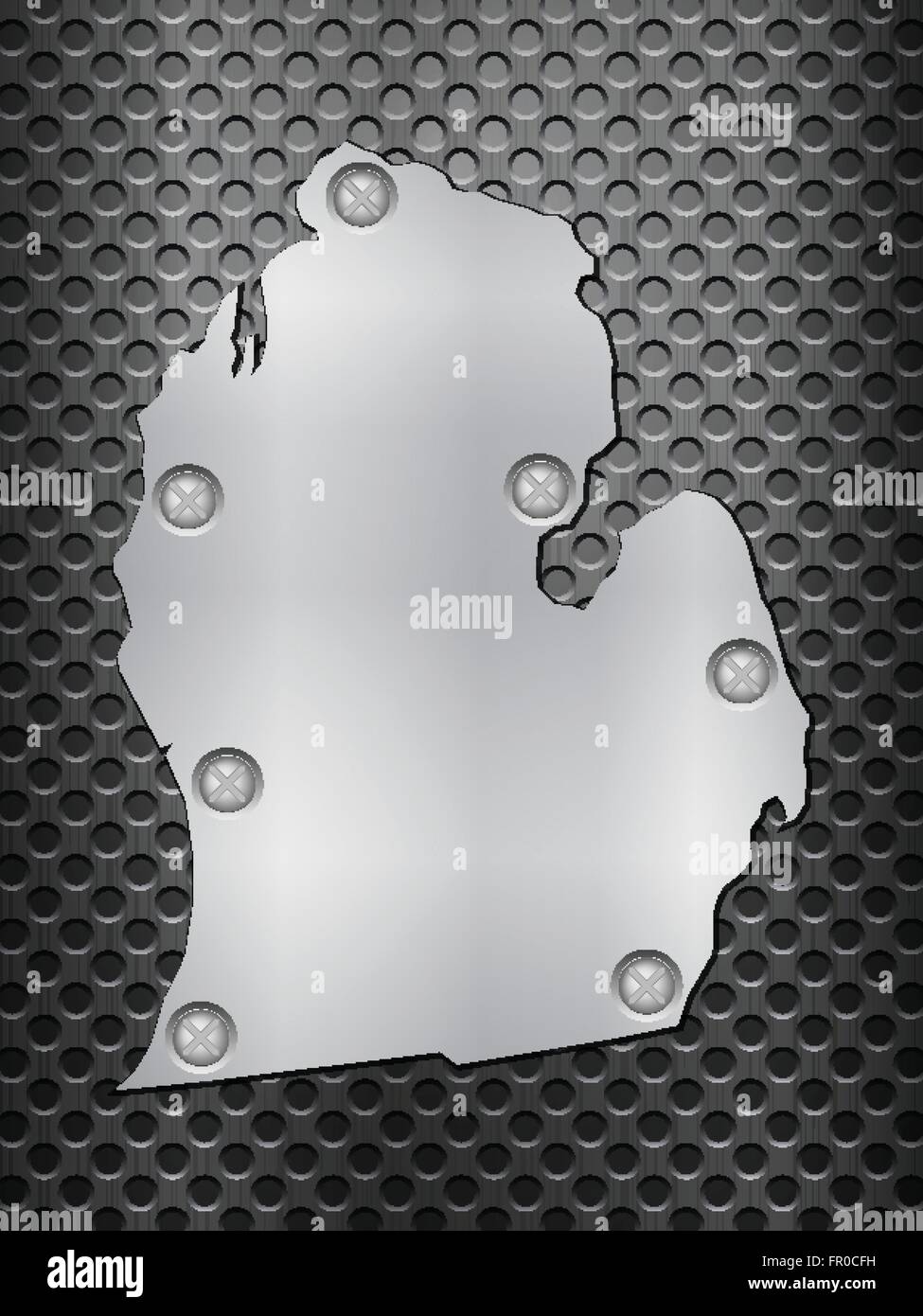 Map of michigan state Stock Vector Images - Alamy