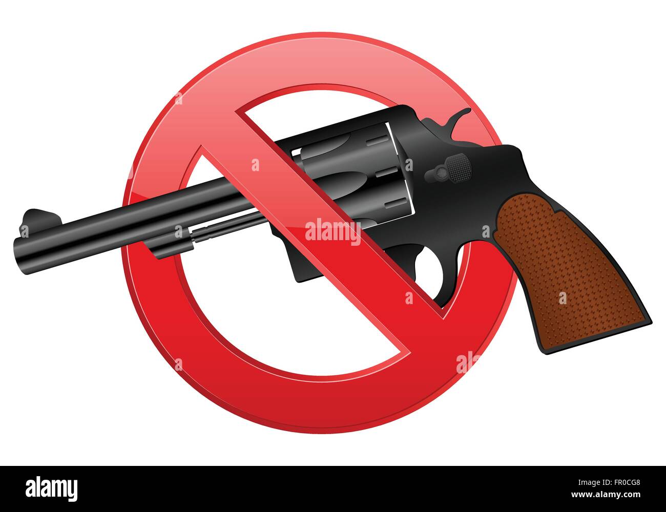 No weapon sign on a white background Stock Vector Image & Art - Alamy