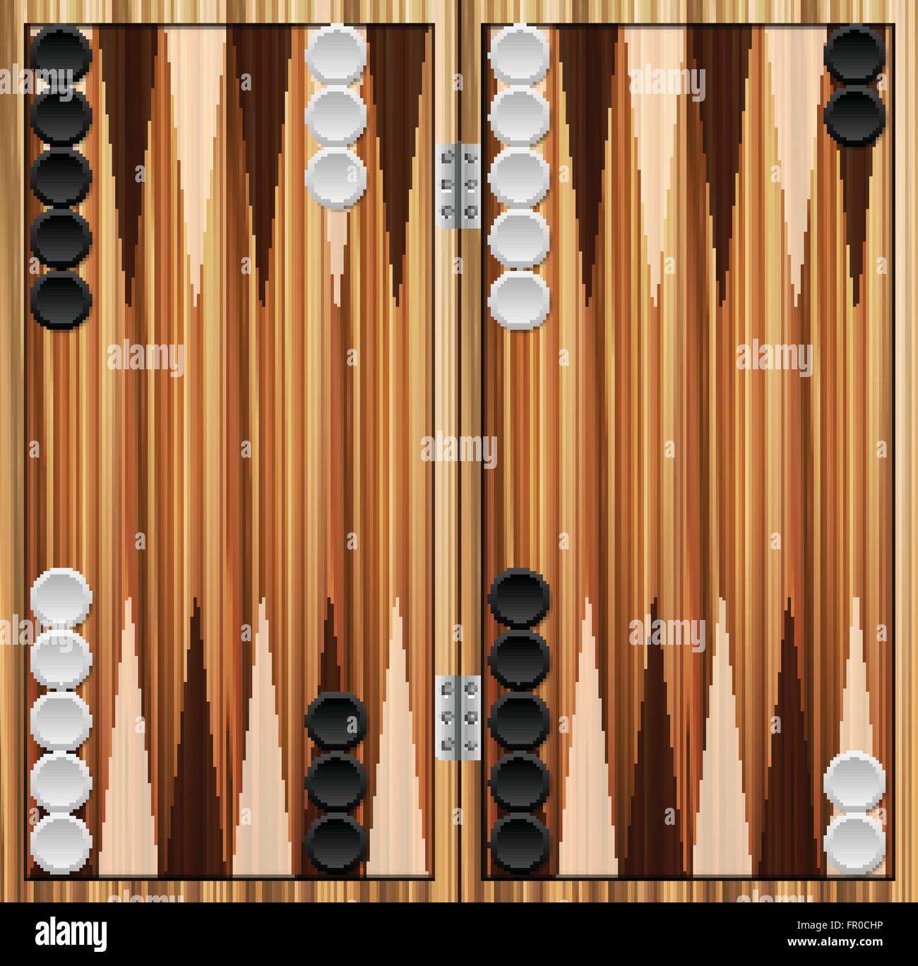 Backgammon on a white background. Vector illustration Stock Vector ...