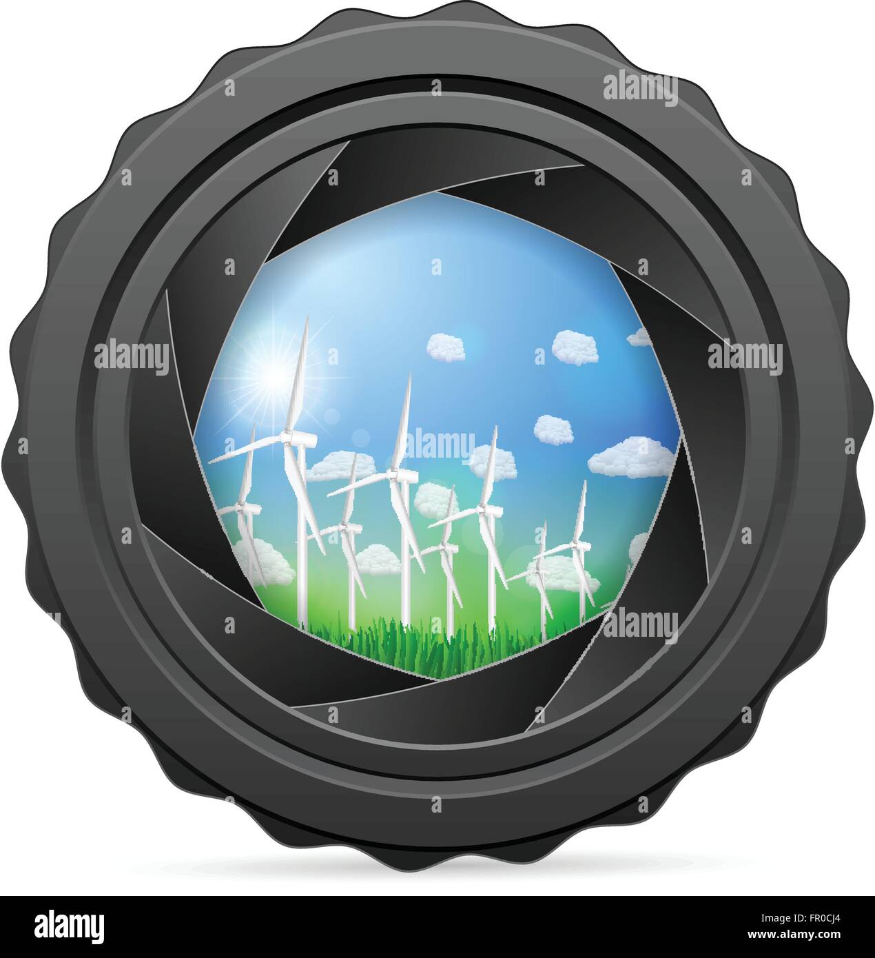 Wind turbine photo Stock Vector Images - Alamy
