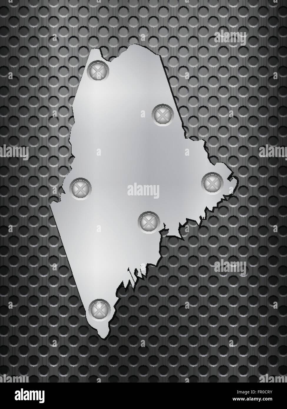 Maine map Stock Vector Images - Alamy