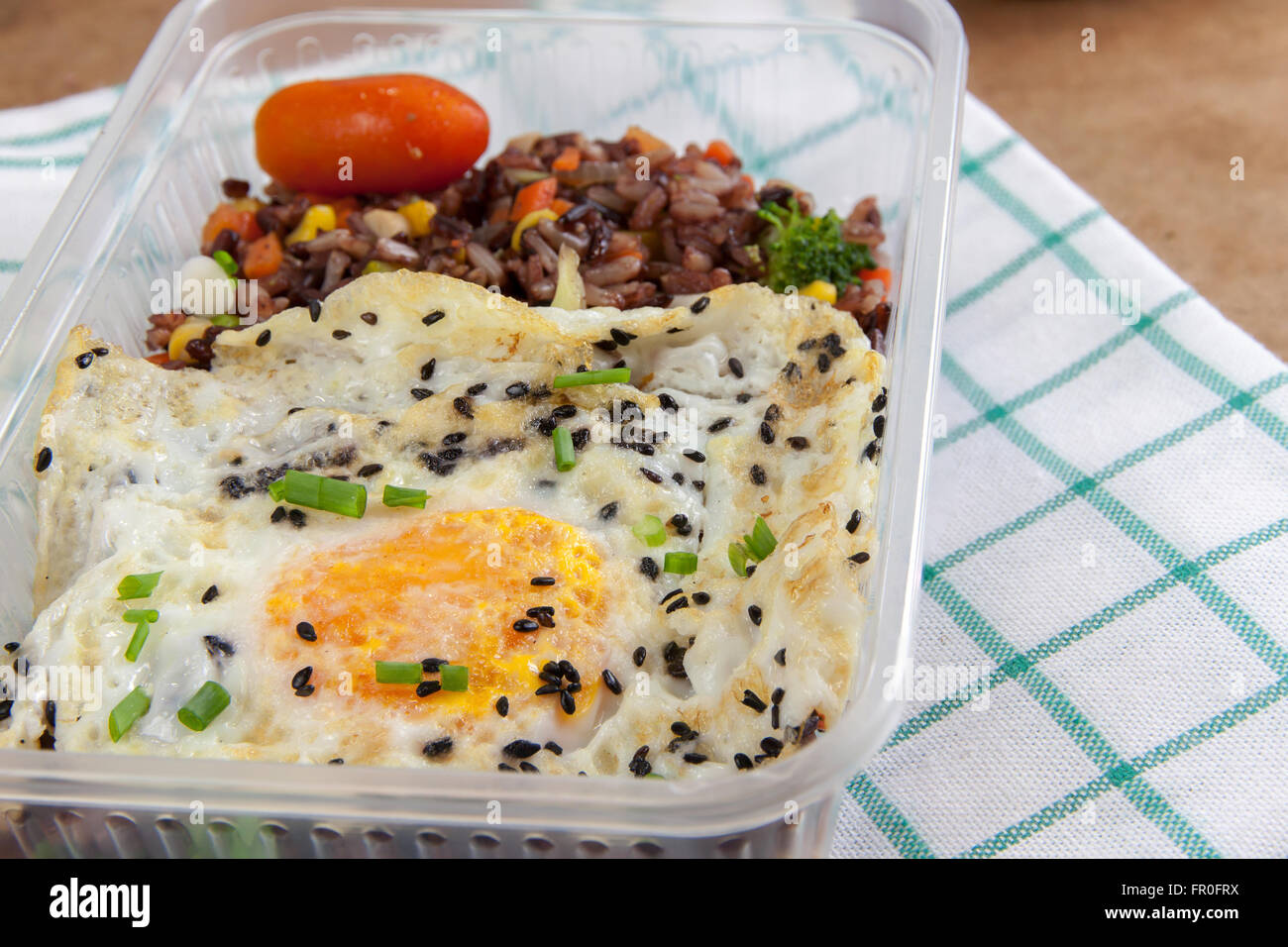 Thai food box fried egg hi-res stock photography and images - Alamy