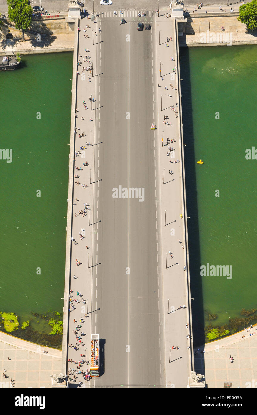 Aerial view of Paris, France as seen from Eiffel Tower Stock Photo - Alamy